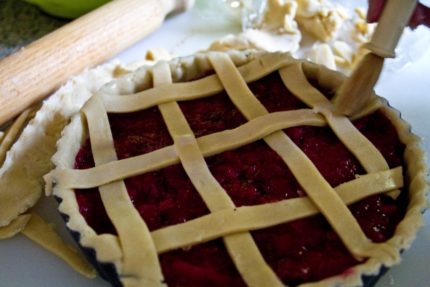 Pear and Damson Lattice Pie - All That I'm Eating