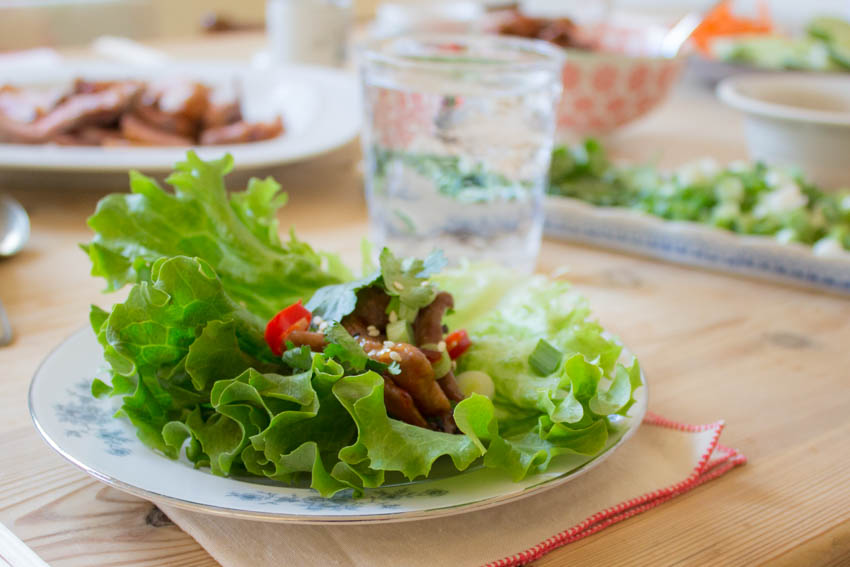 Duck Lettuce Wraps with Gressingham Duck - All That I'm Eating